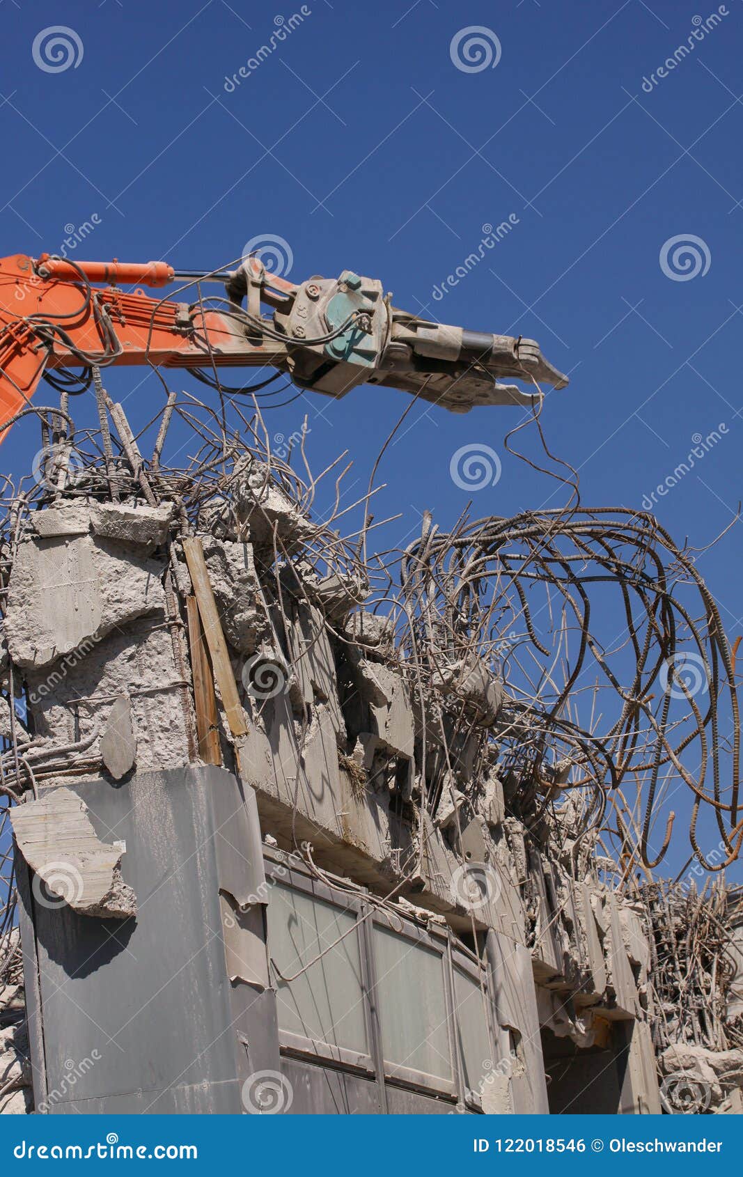 Concrete Industrial Building Demolition - Building Destruction with ... Concrete Industrial Building Demolition - Building Destruction with ...
