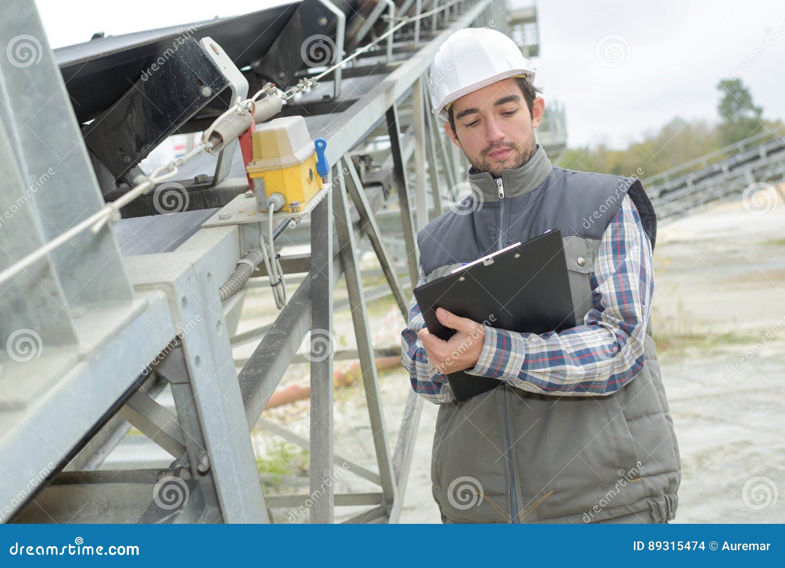 Concrete Inspector Inspecting Site Stock Photo - Image of inspector ...