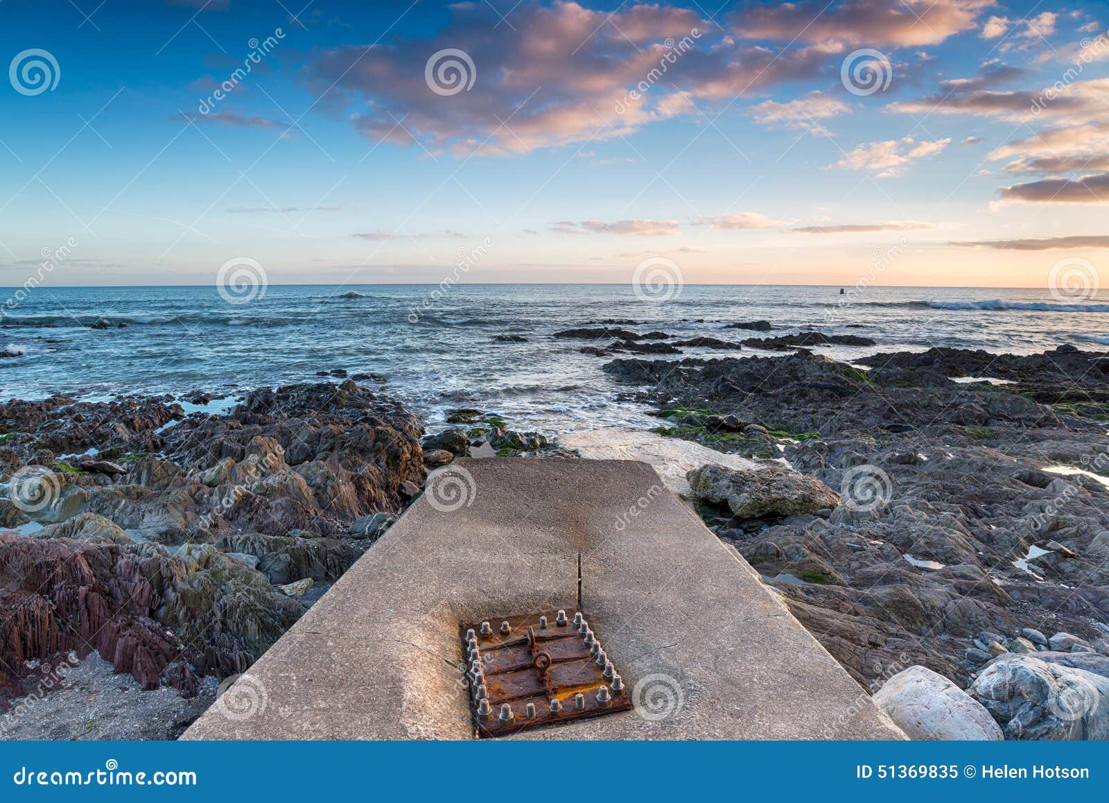 Concrete Jetty stock image. Image of country, british - 51369835