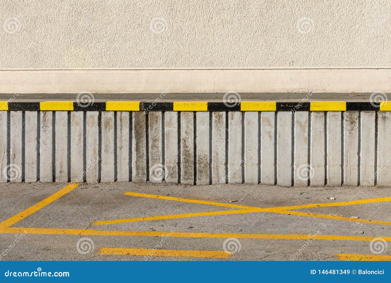 Concrete Loading Bay stock image. Image of yellow, architecture - 146481349