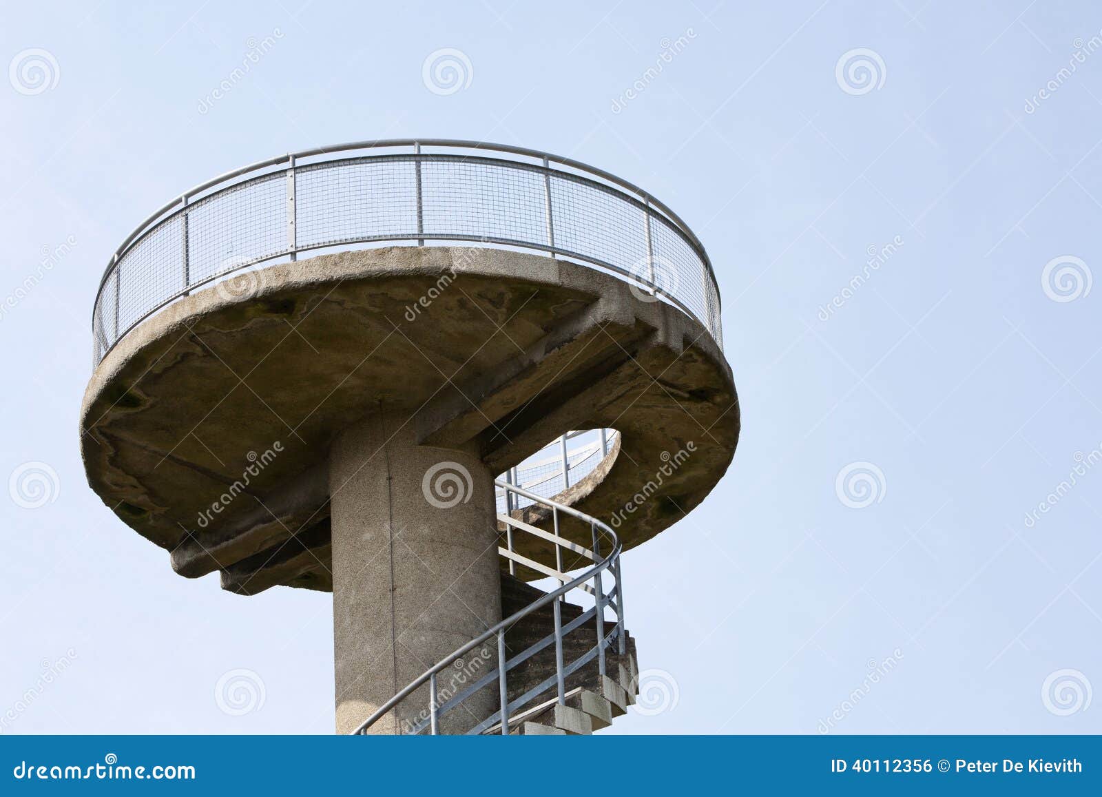 Concrete lookout tower stock photo. Image of height, safety - 40112356