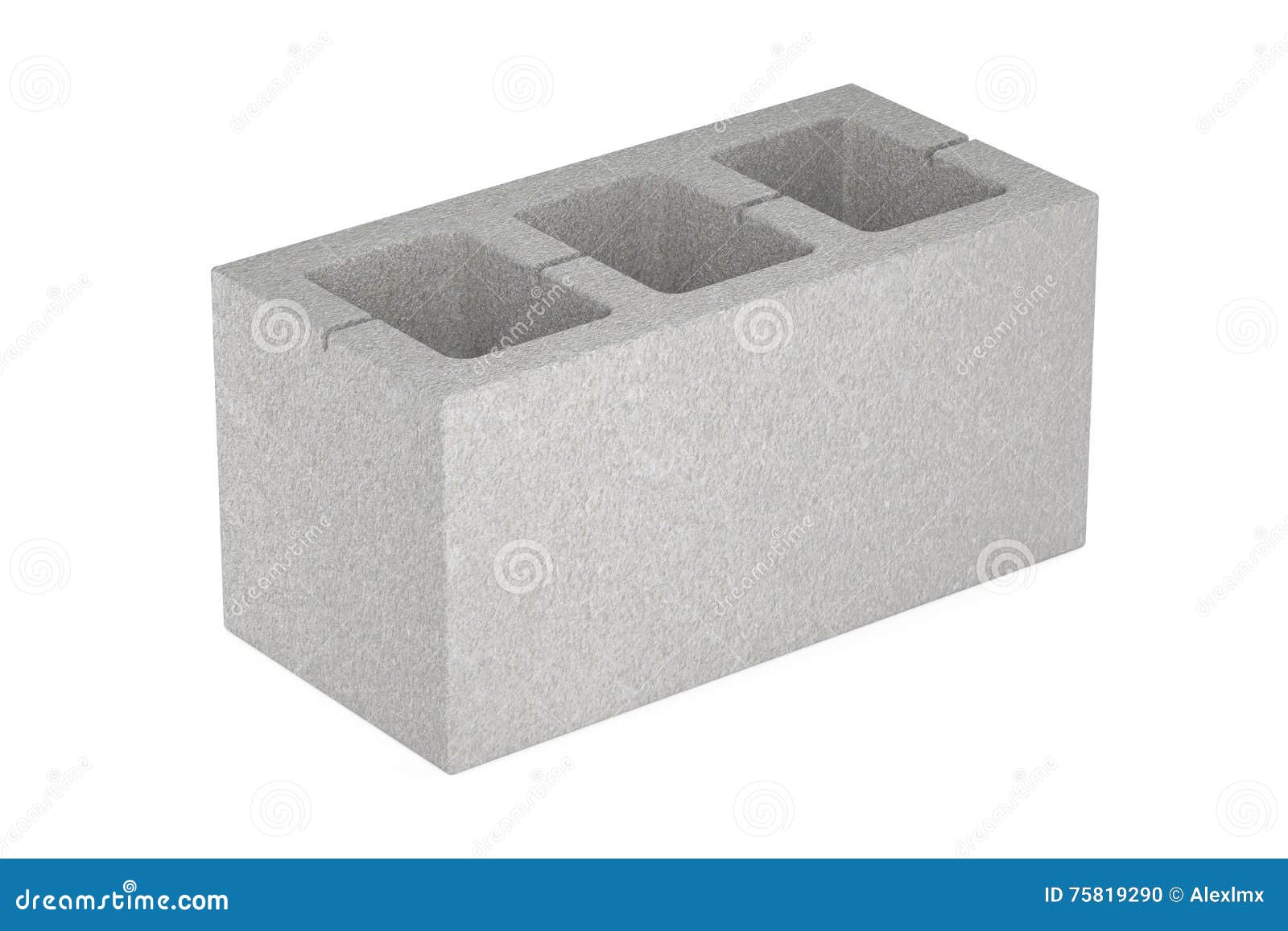 Concrete Masonry Unit Symbol In Black Color Cartoon Vector ...