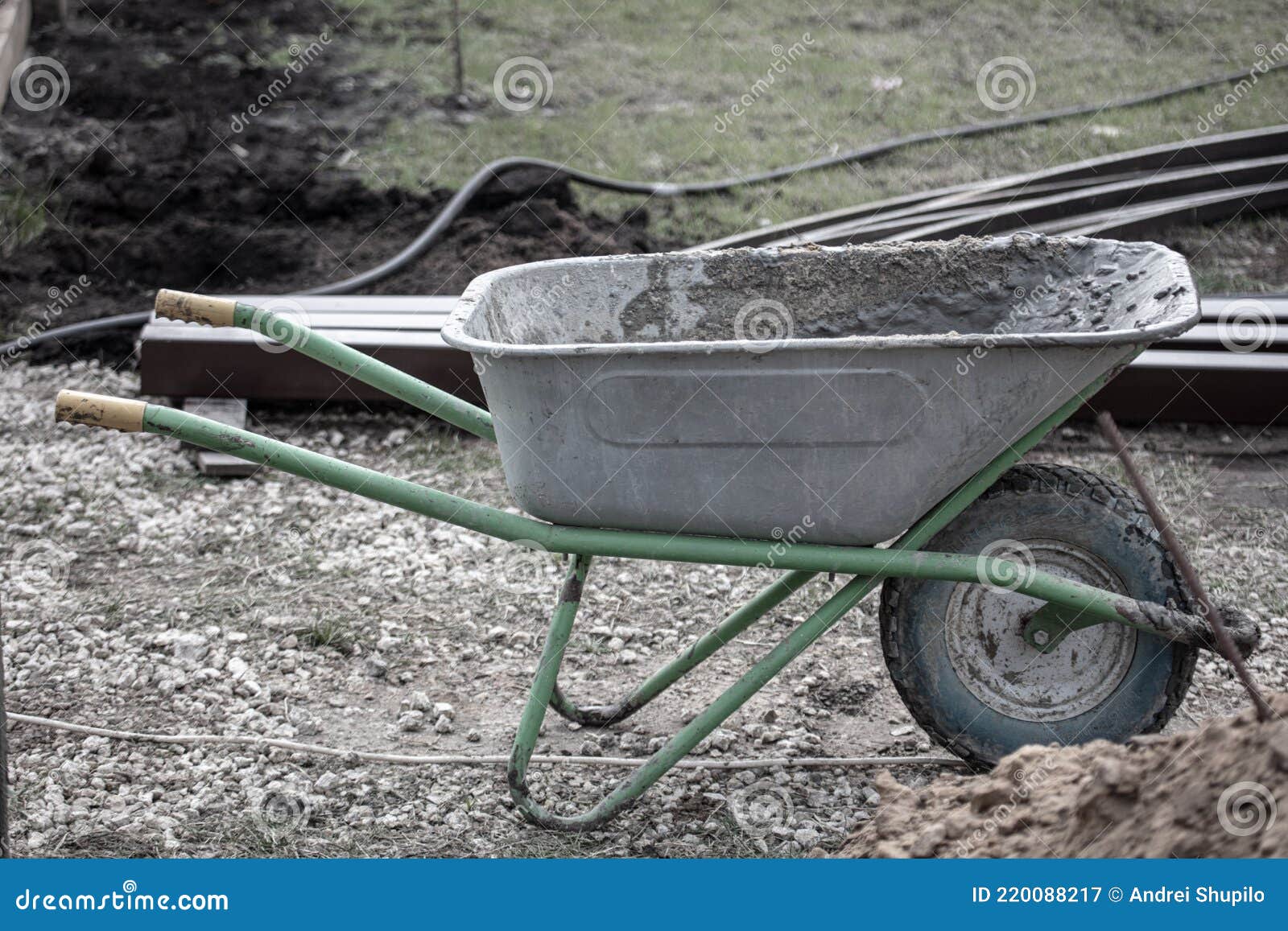 Concrete Mix Trolley at a Construction Site. Technologies Stock Image ...