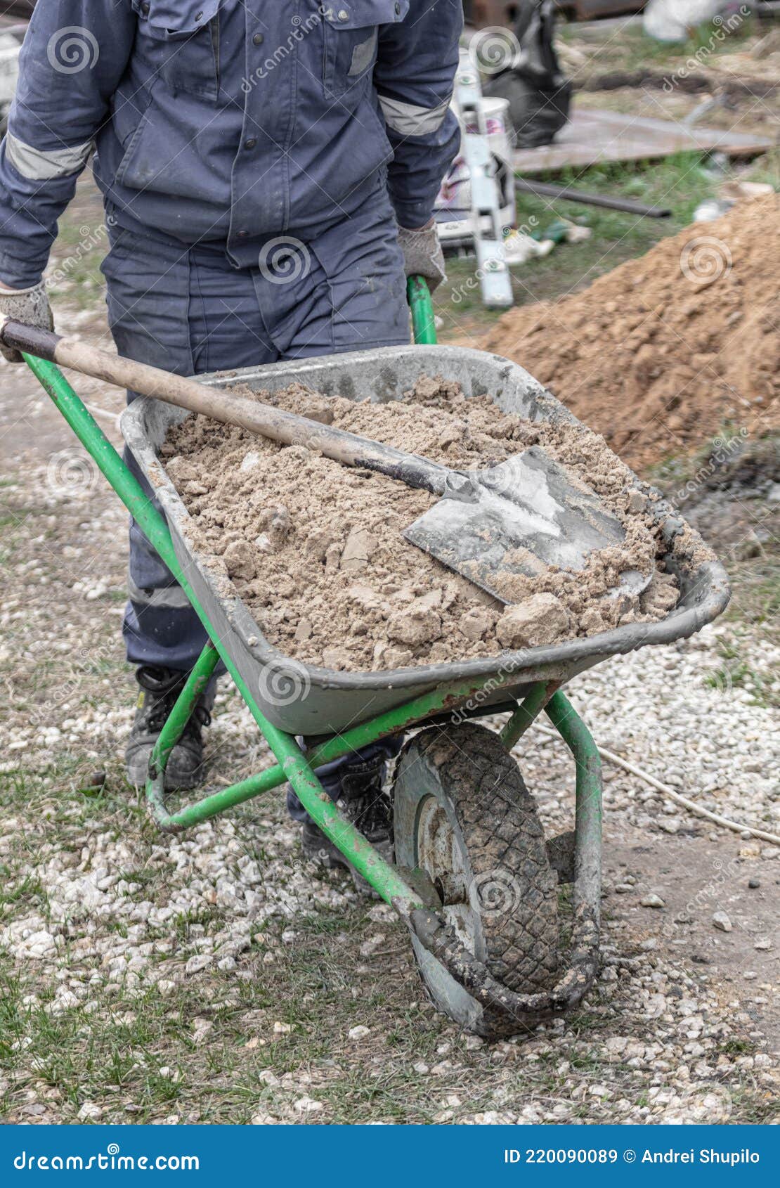 Concrete Mix Trolley at a Construction Site. Technologies Stock Image ...