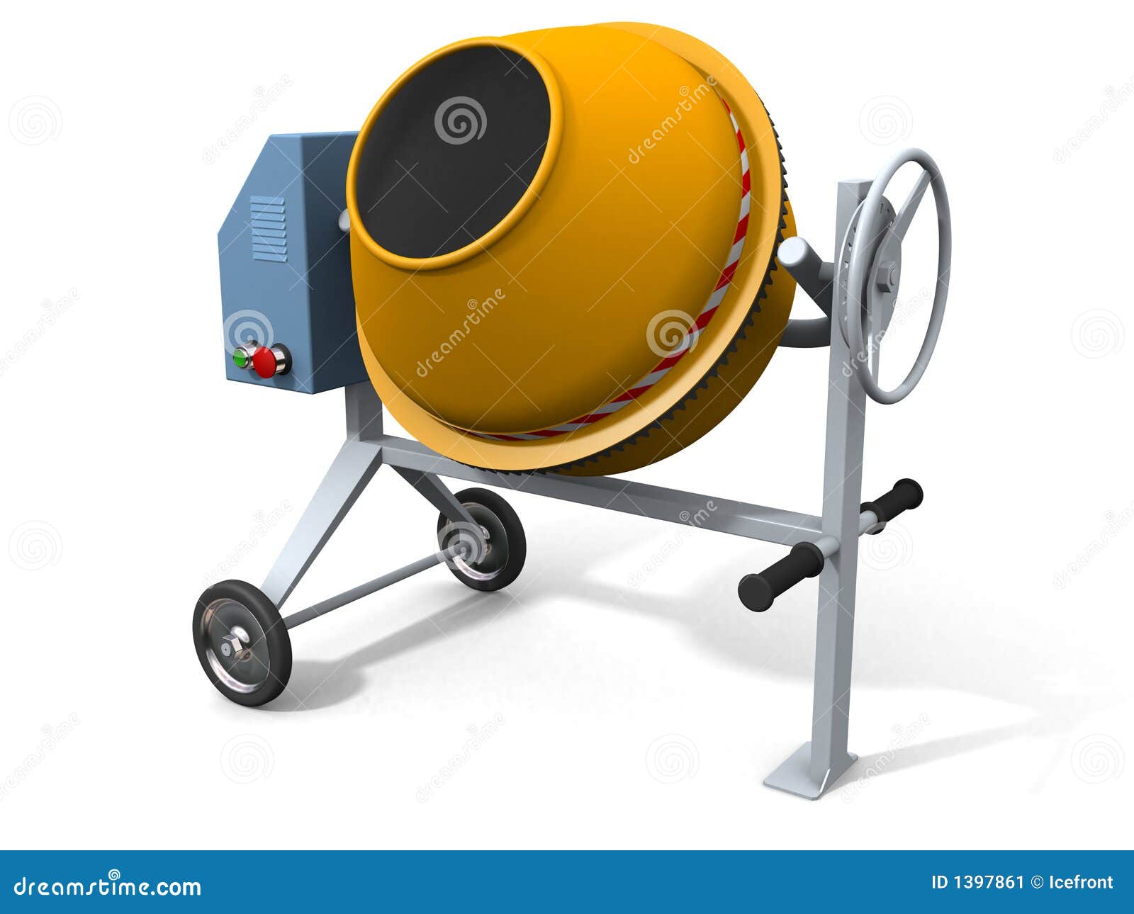 Concrete Mixer. Vector Drawing | CartoonDealer.com #151429359