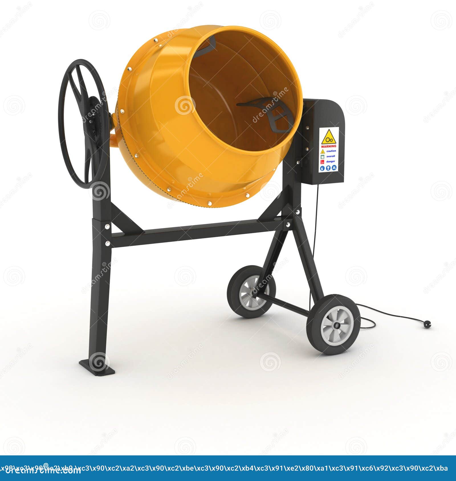 Concrete mixer stock illustration. Illustration of concrete - 33195570