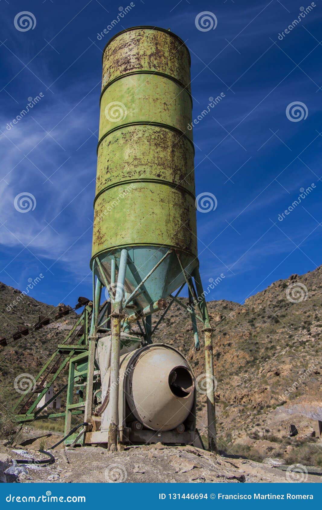 Concrete Mixer, Industrial Concrete Mixer Stock Photo - Image of ...