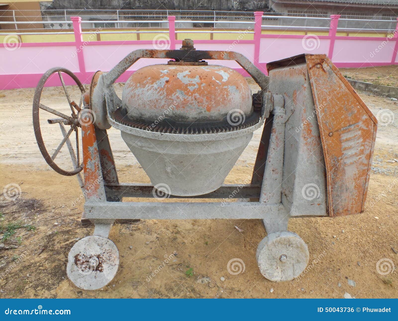 Concrete Mixer Machine stock photo. Image of gear, engine - 50043736