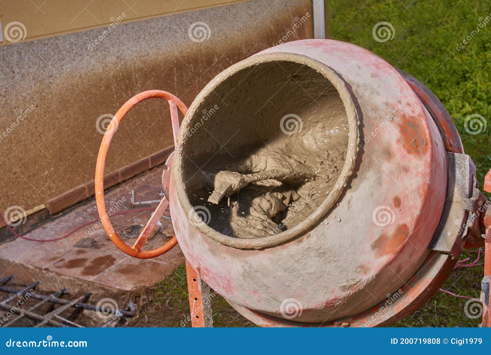 Concrete Mixer for Mixing and Making Cement and Concrete on a ...