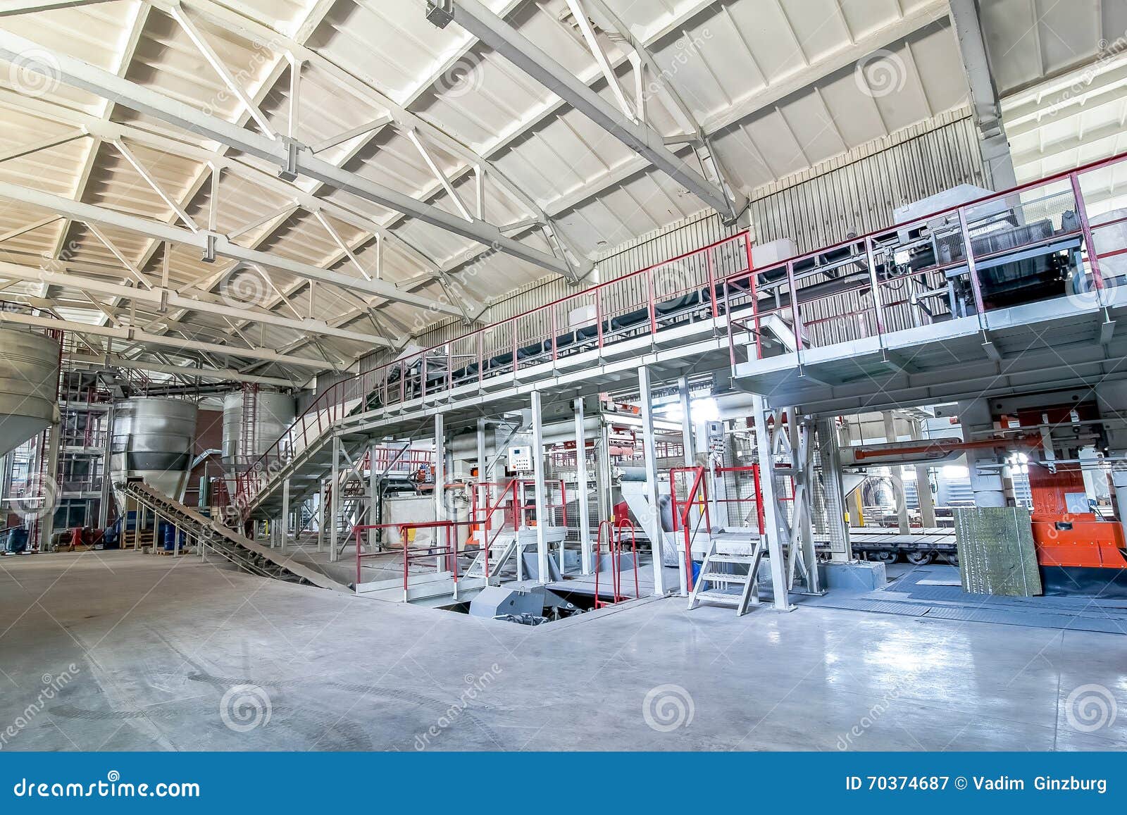Concrete Mixing Tanks with Transporter at Factory Stock Image - Image ...