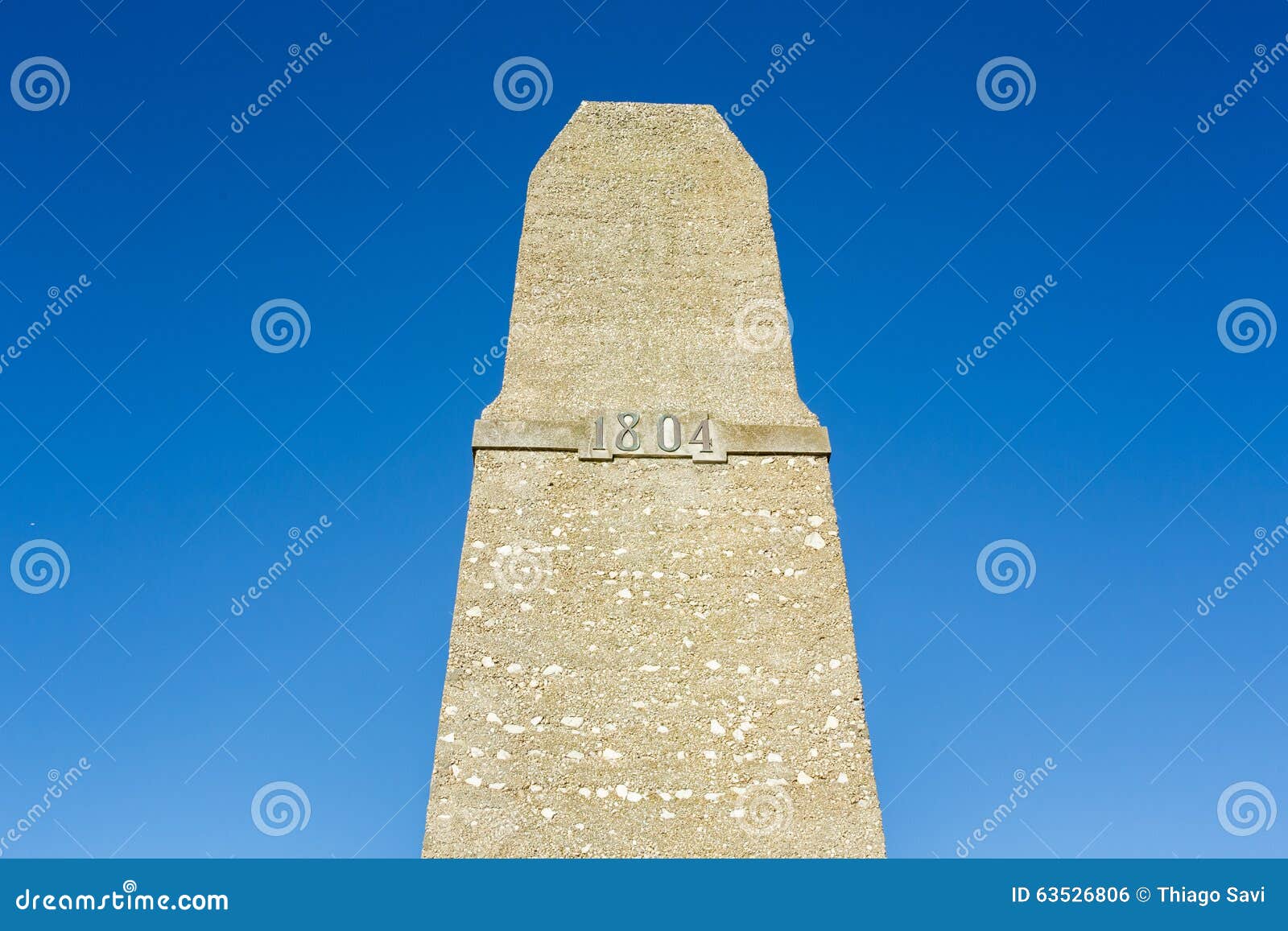 Concrete Monument with Number Stock Photo - Image of summer, monument ...
