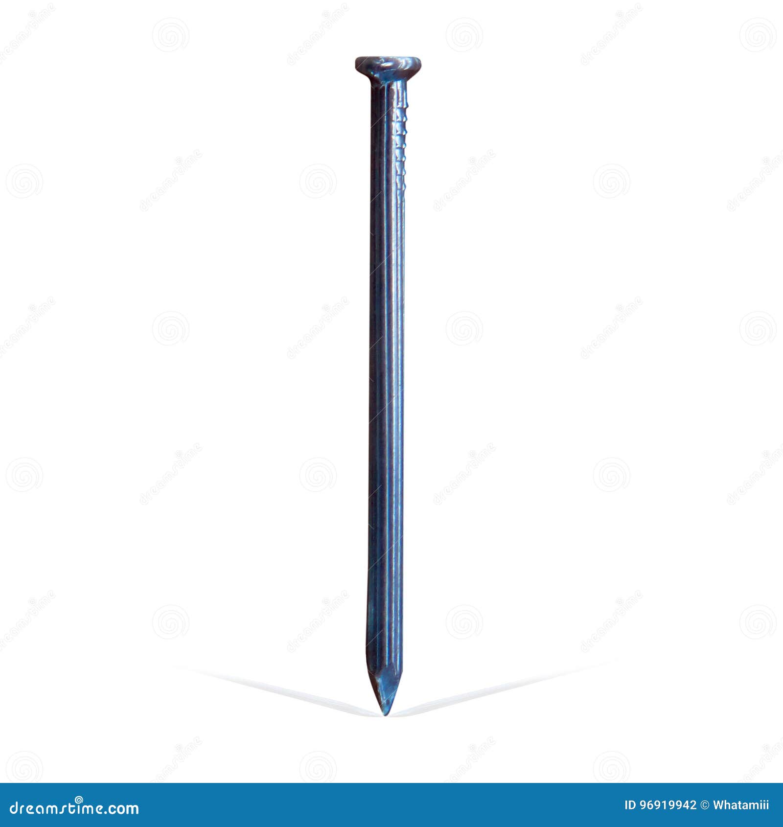 Concrete Nails Isolated on White Background with Clipping Path Stock ...