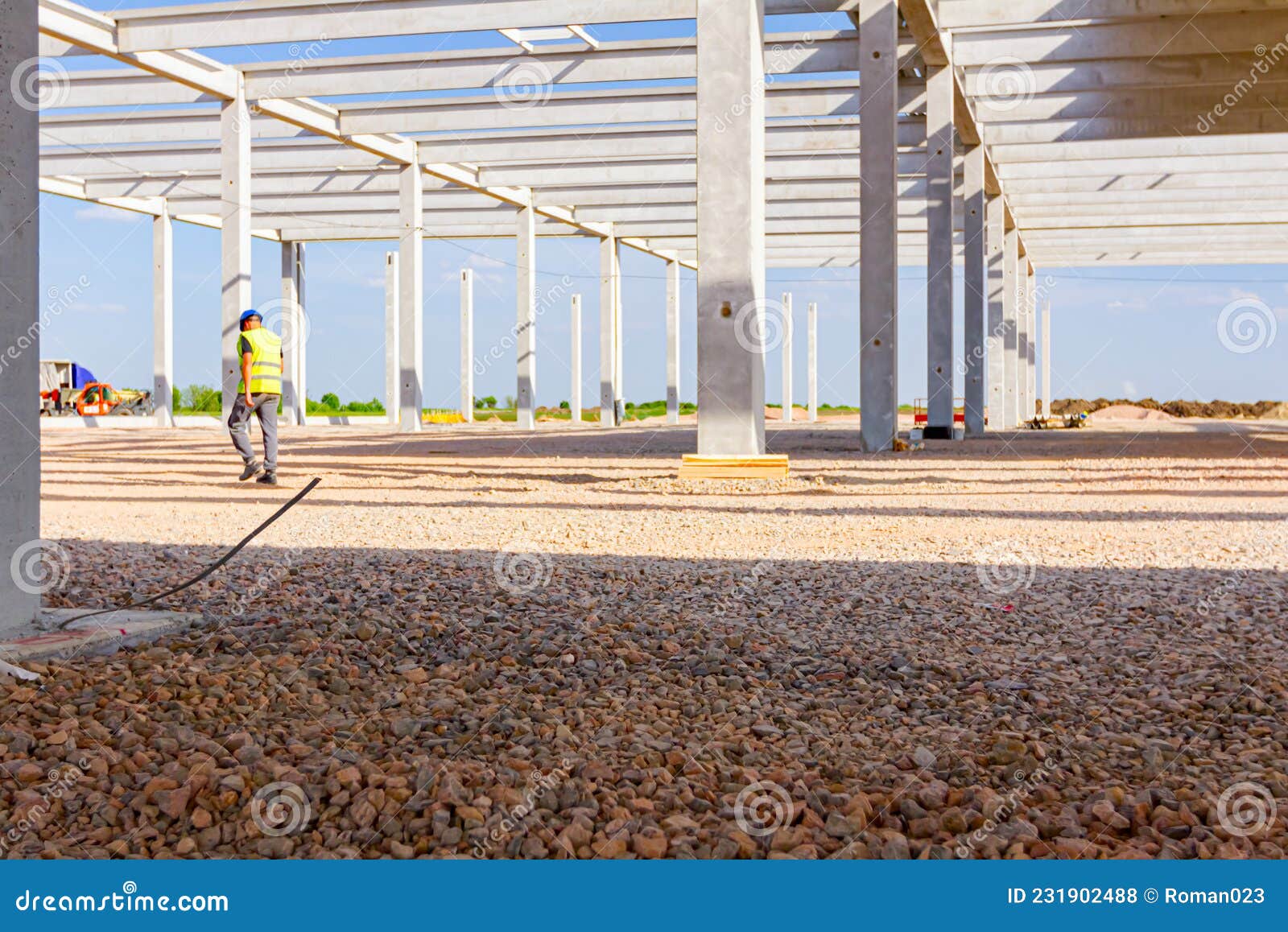 Concrete New Edifice Under Construction Stock Photo - Image of ...