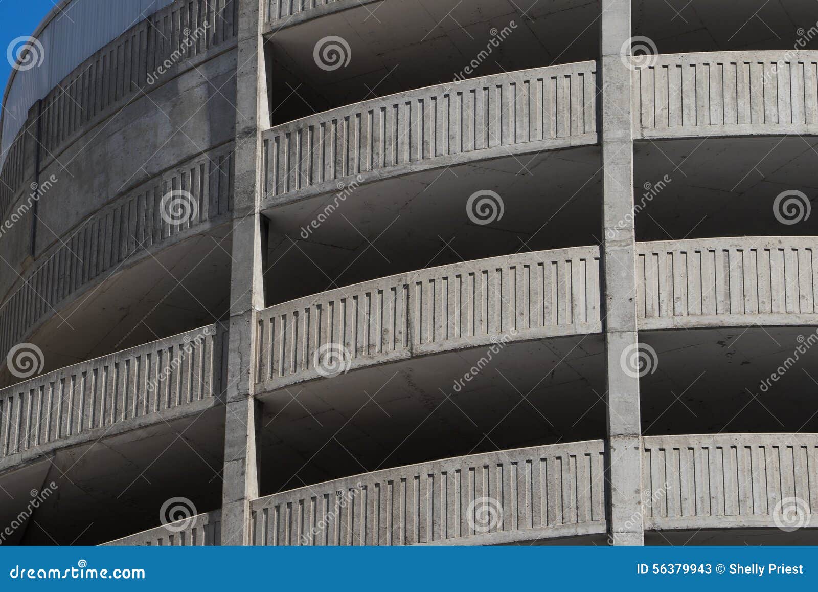 Concrete Parking Ramp stock image. Image of concrete - 56379943