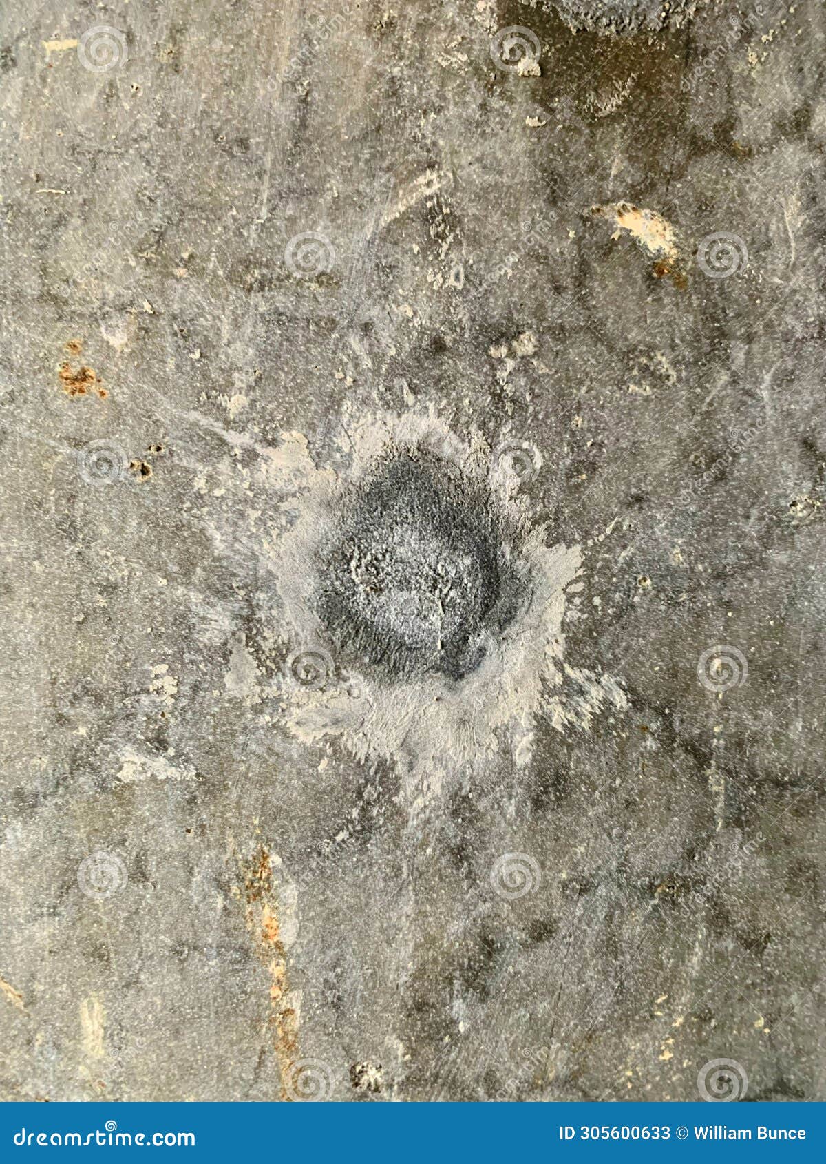 Concrete patch bullet hole stock image. Image of backgound - 305600633