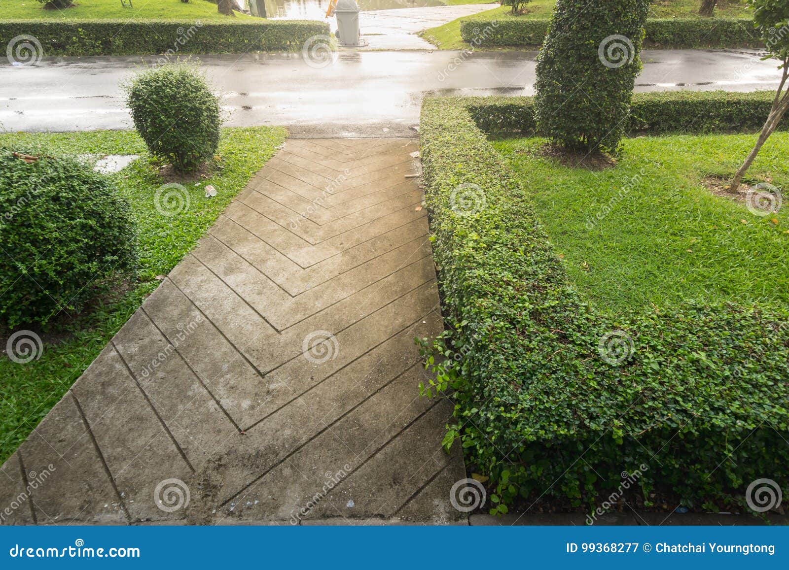 Concrete path stock image. Image of construction, design - 99368277