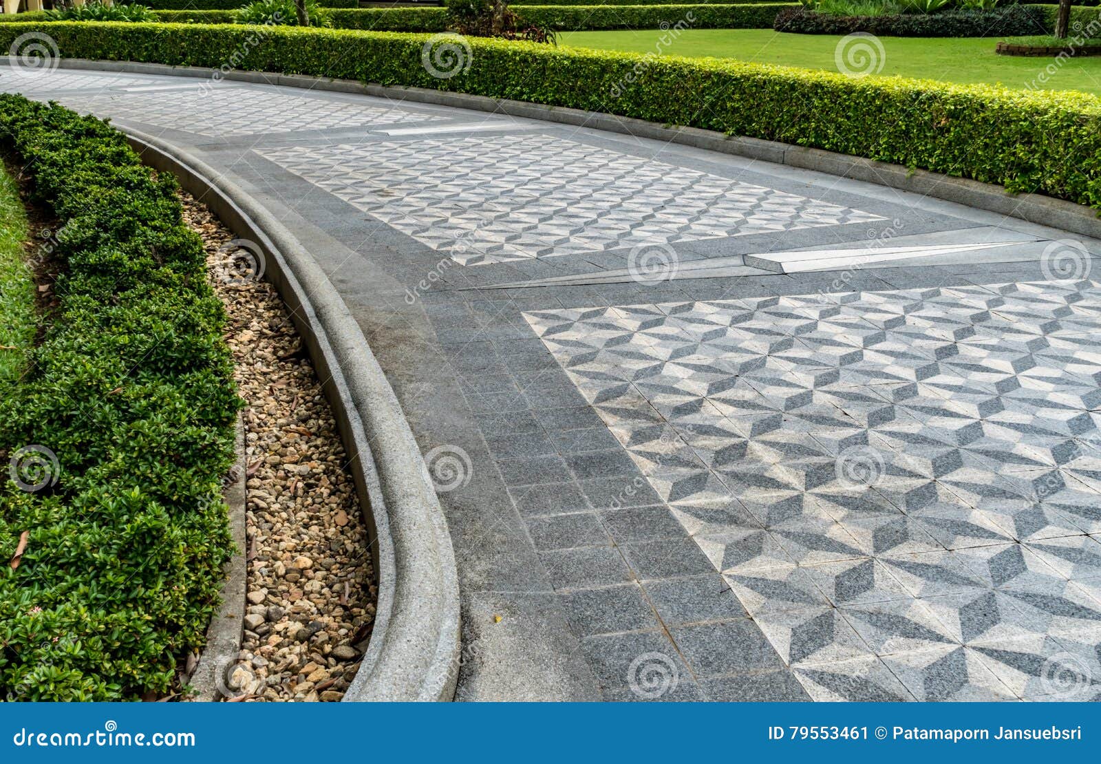 Concrete Pathway in the Park Stock Image - Image of nature, walk: 79553461
