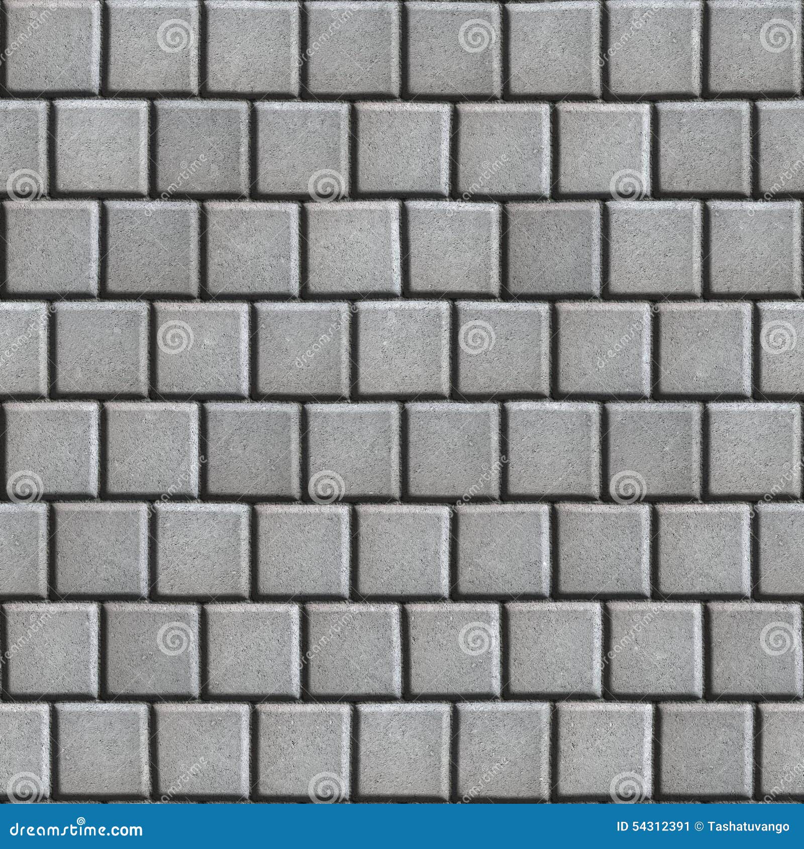 Concrete Pavement Laid As Gray Small Square Stock Image - Image of ...