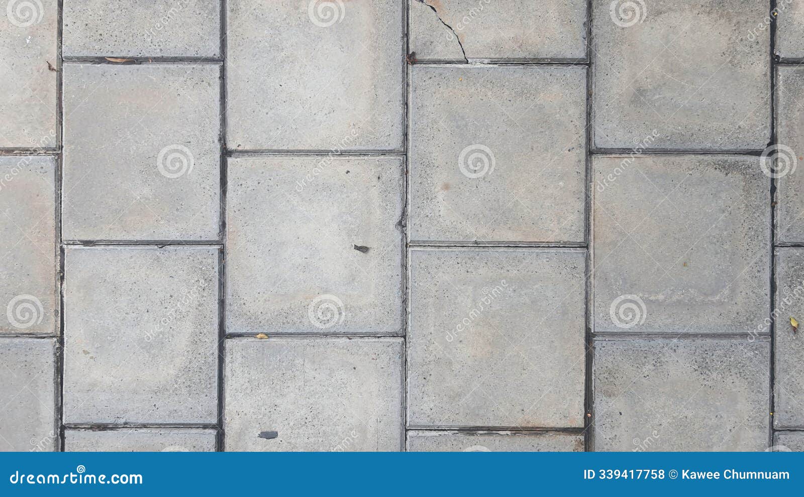 Concrete Paving Slabs are Arranged in Squares of Various Sizes. Rough ...