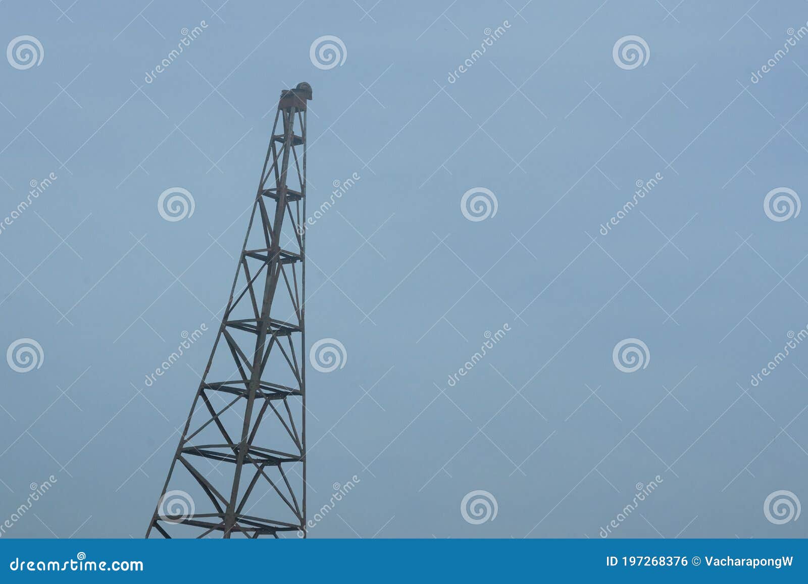 Concrete Pile Machine for Pile Digging in Construction Concept with ...