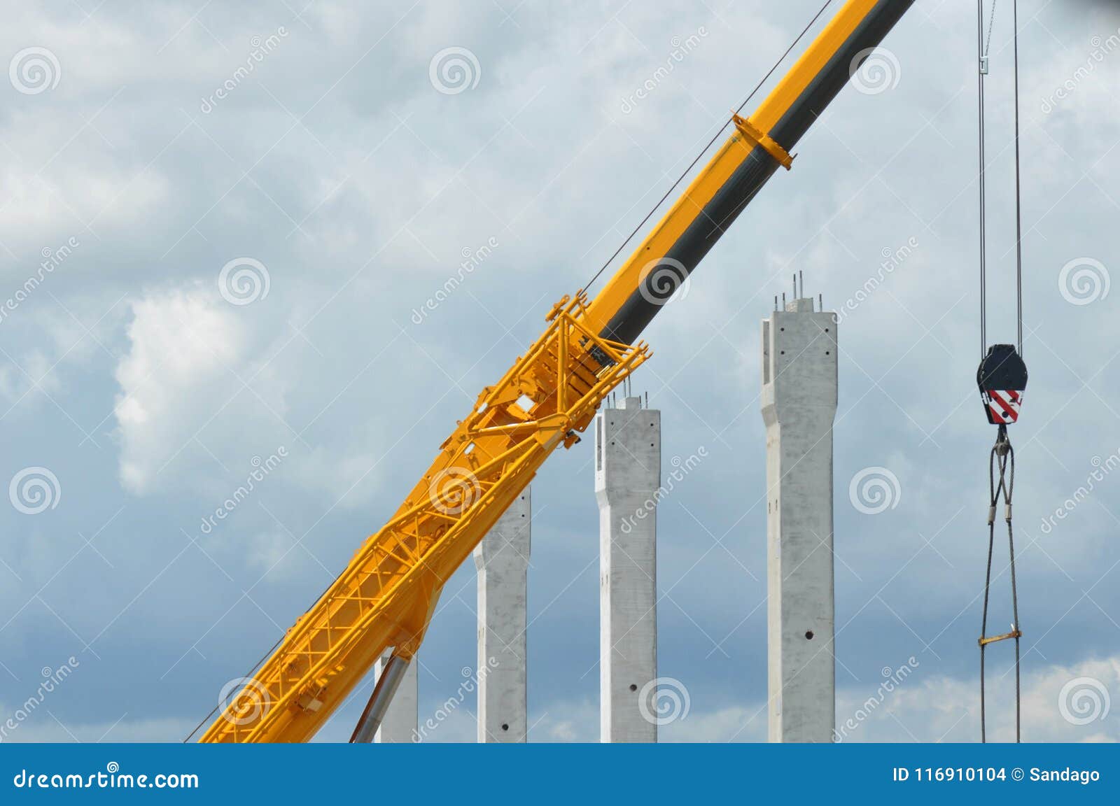 Concrete Pillar from Construction Site Stock Photo - Image of ...