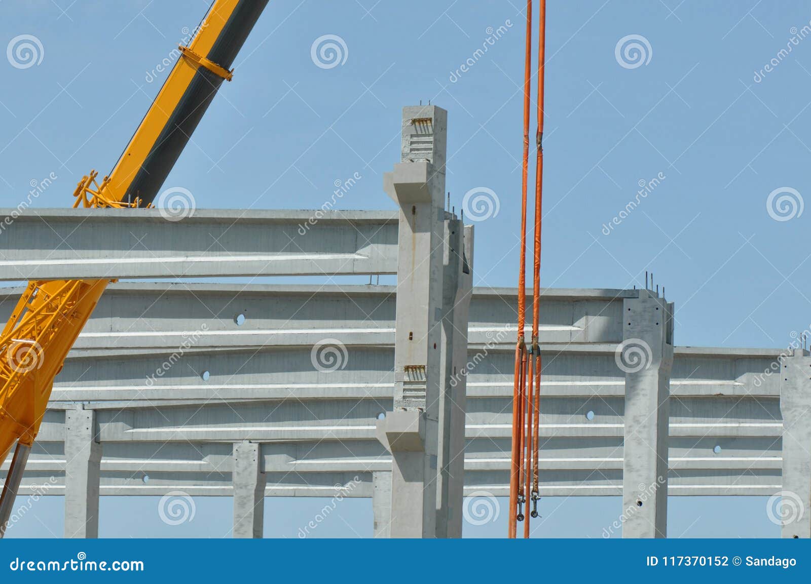 Concrete Pillar from Construction Site Stock Photo - Image of ...