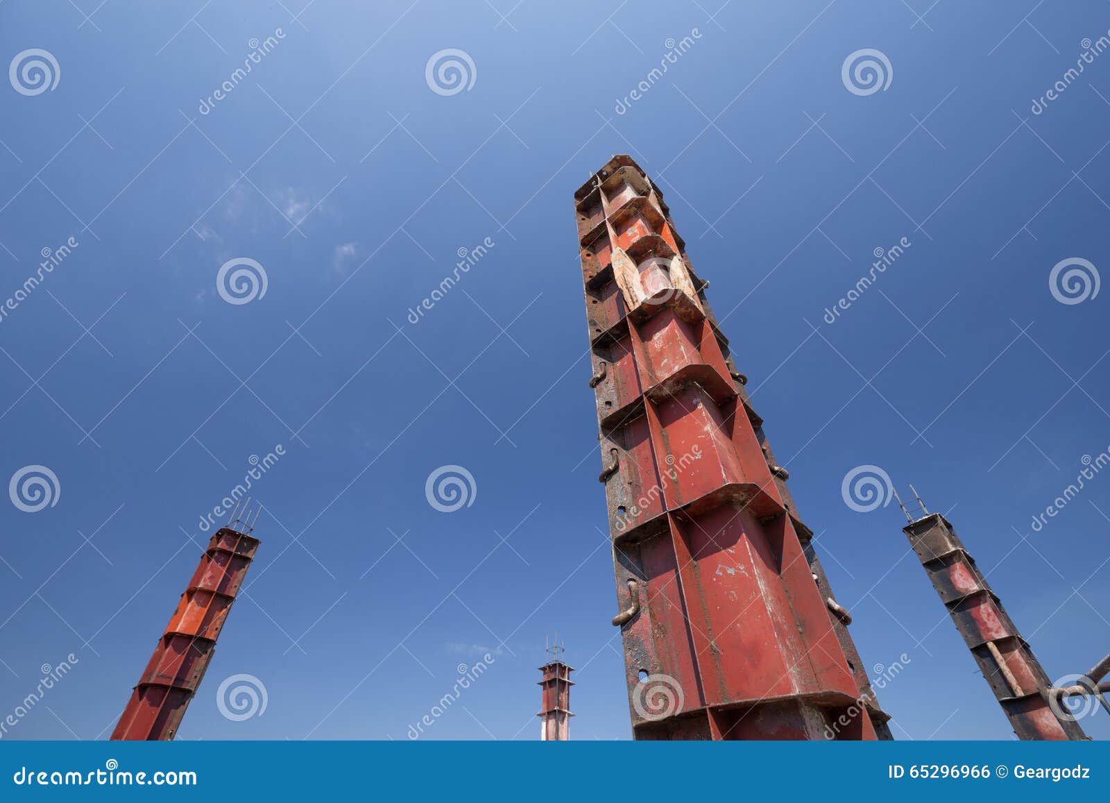 Concrete Pillar Mold for House Construction Stock Photo - Image of ...