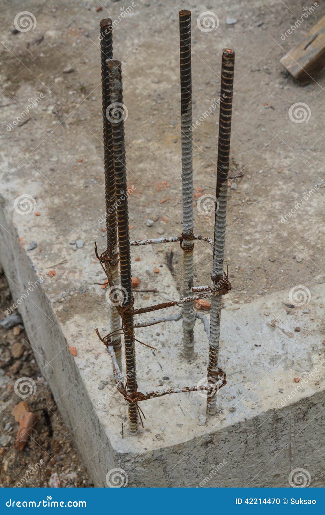 Concrete pillar stock photo. Image of rust, strong, industrial - 42214470