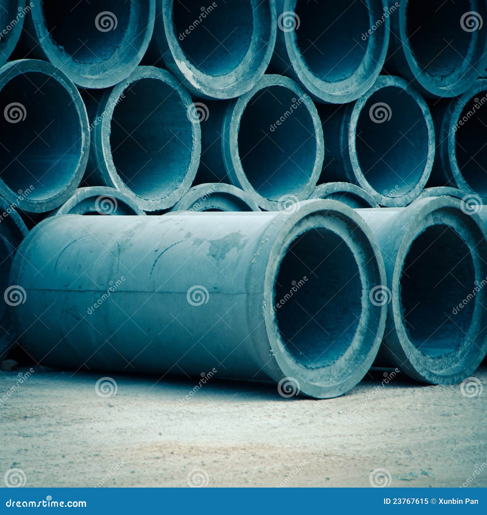 Concrete pipe stock image. Image of manufacturing, housing - 23767615