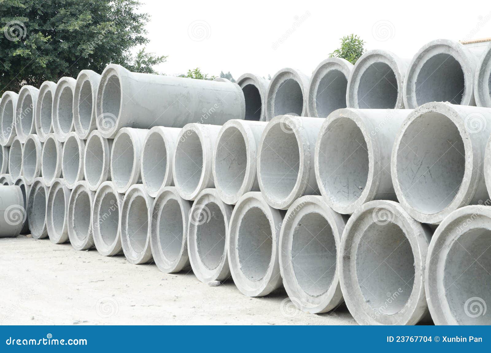 Concrete pipe stock photo. Image of business, identical - 23767704