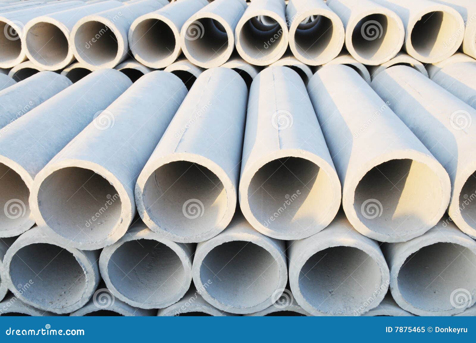 Concrete Pipe Stacked Background Royalty-Free Stock Photo ...
