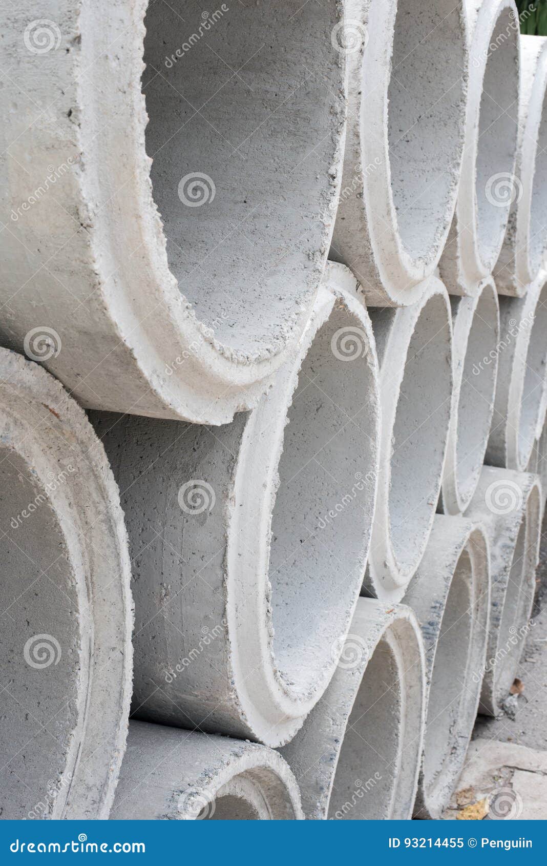 A concrete pipe stock image. Image of water, irrigation - 93214455