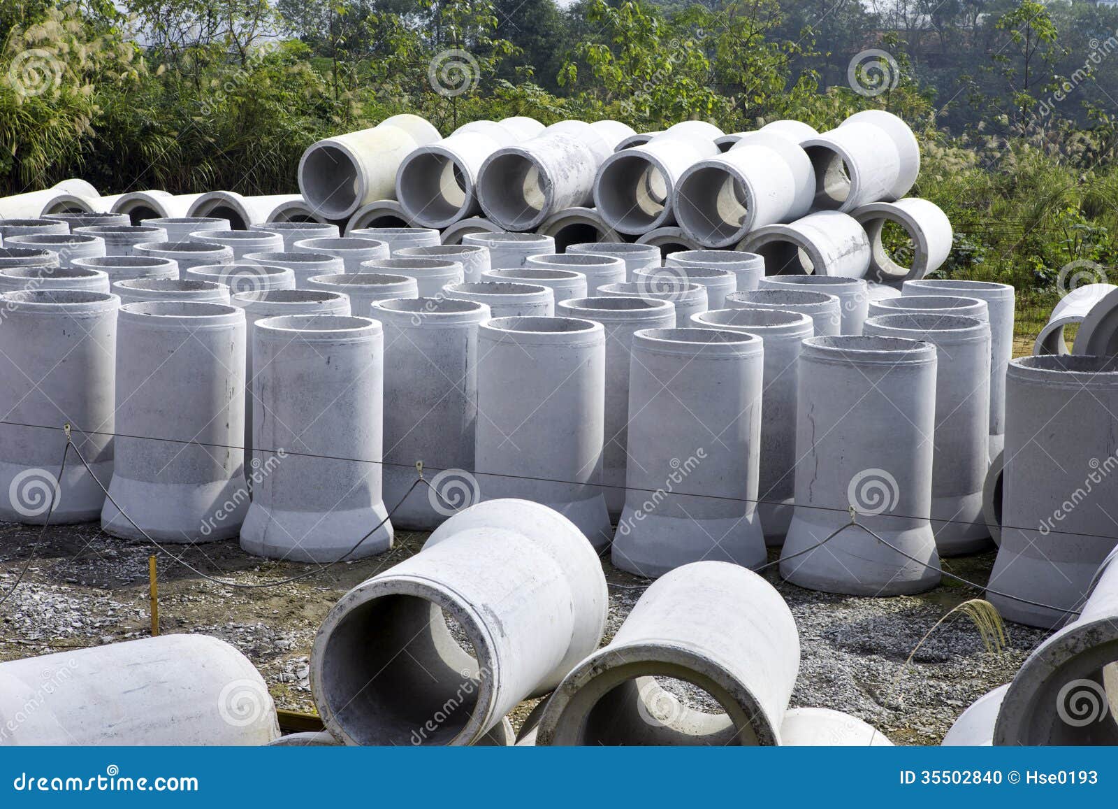 Concrete pipe stock photo. Image of drainpipe, heavy - 35502840