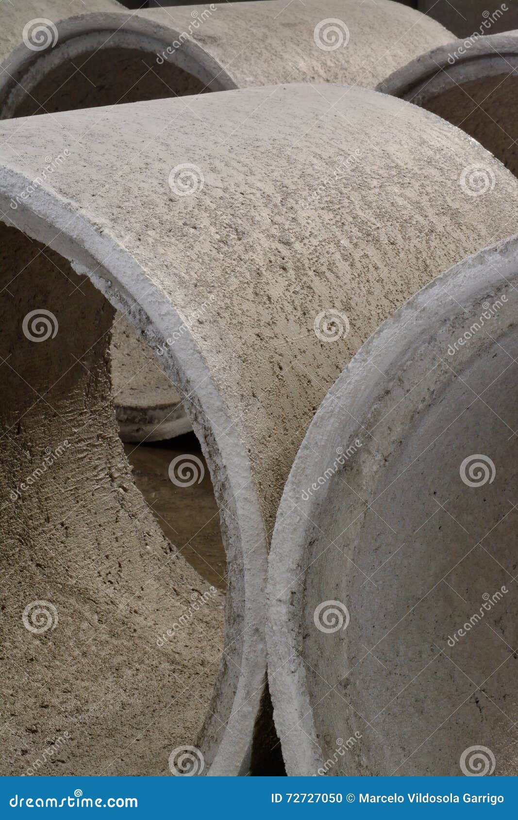 Concrete pipes stock photo. Image of cement, conduits - 72727050