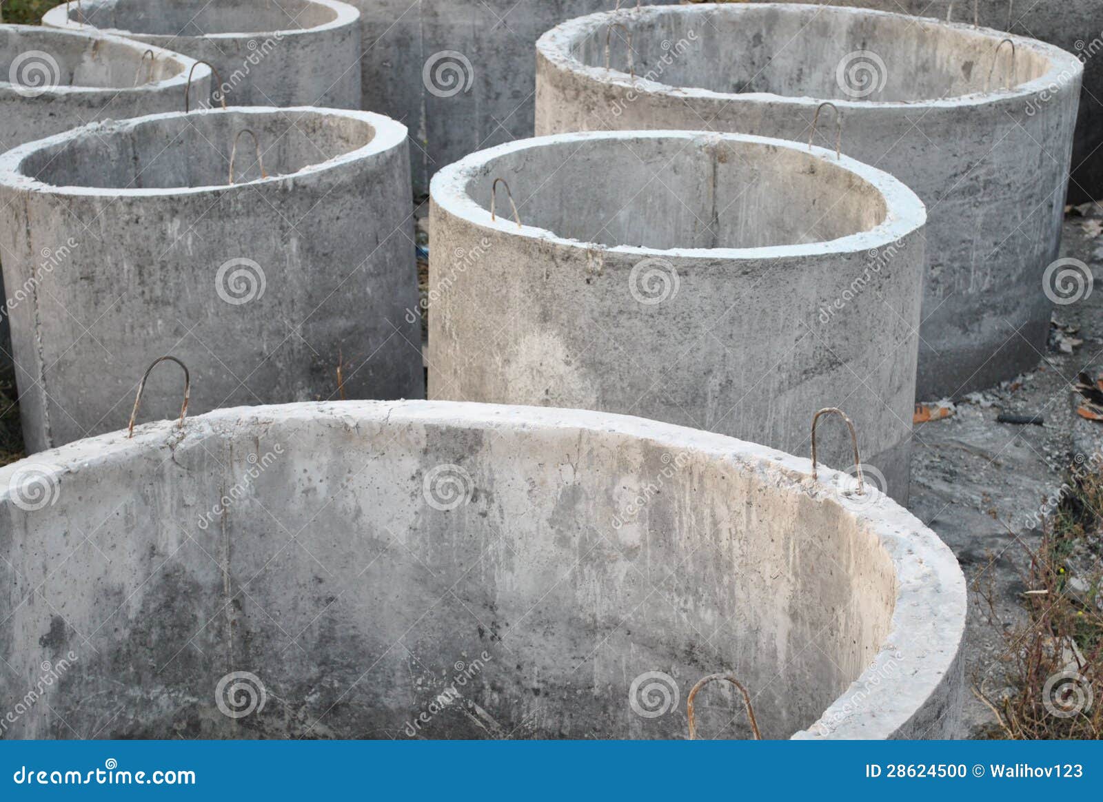 The Concrete pits. stock photo. Image of stored, concrete - 28624500