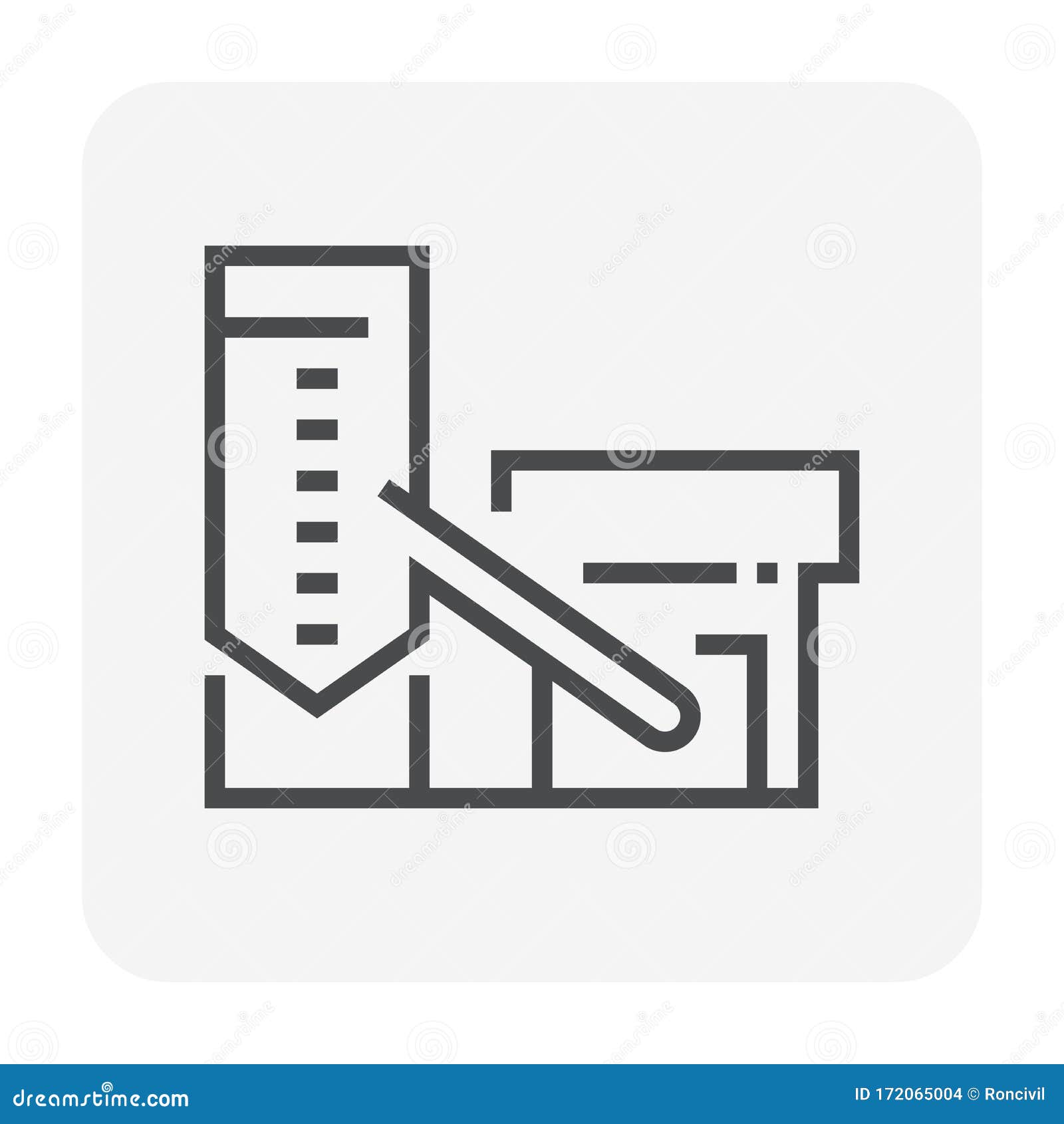 Concrete plant icon stock vector. Illustration of crane - 172065004