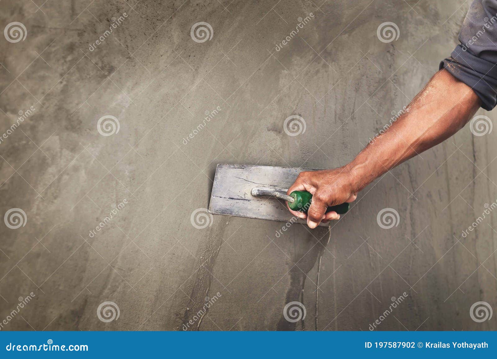 Concrete Plasterers To Create Industrial Workers Background Walls with ...