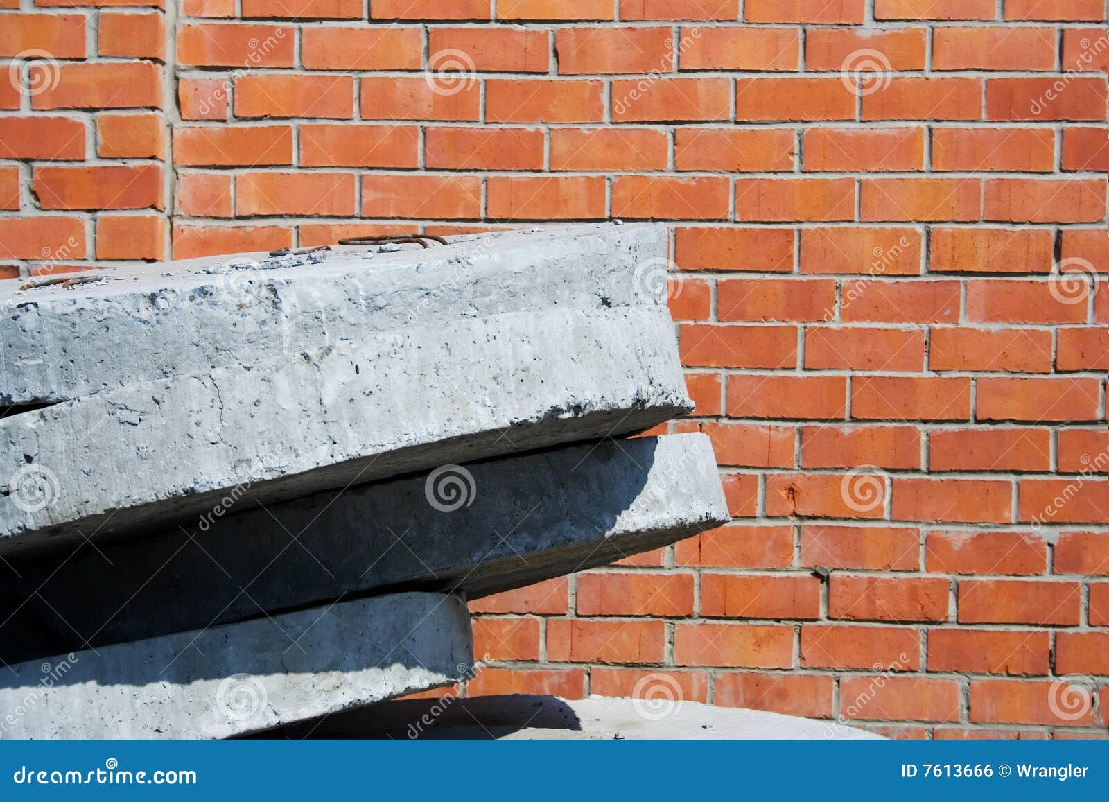 Concrete plates. stock photo. Image of blocks, rough, pattern - 7613666