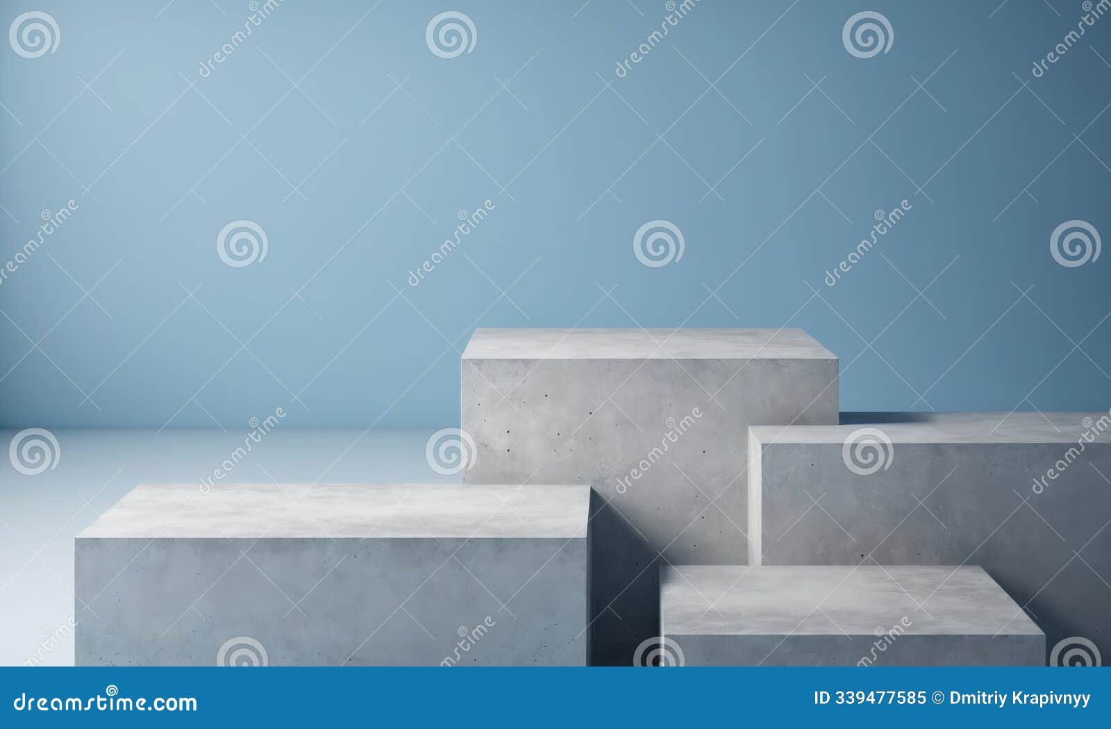 Staggered Concrete Blocks Creating Textured Wall Background With Urban ...