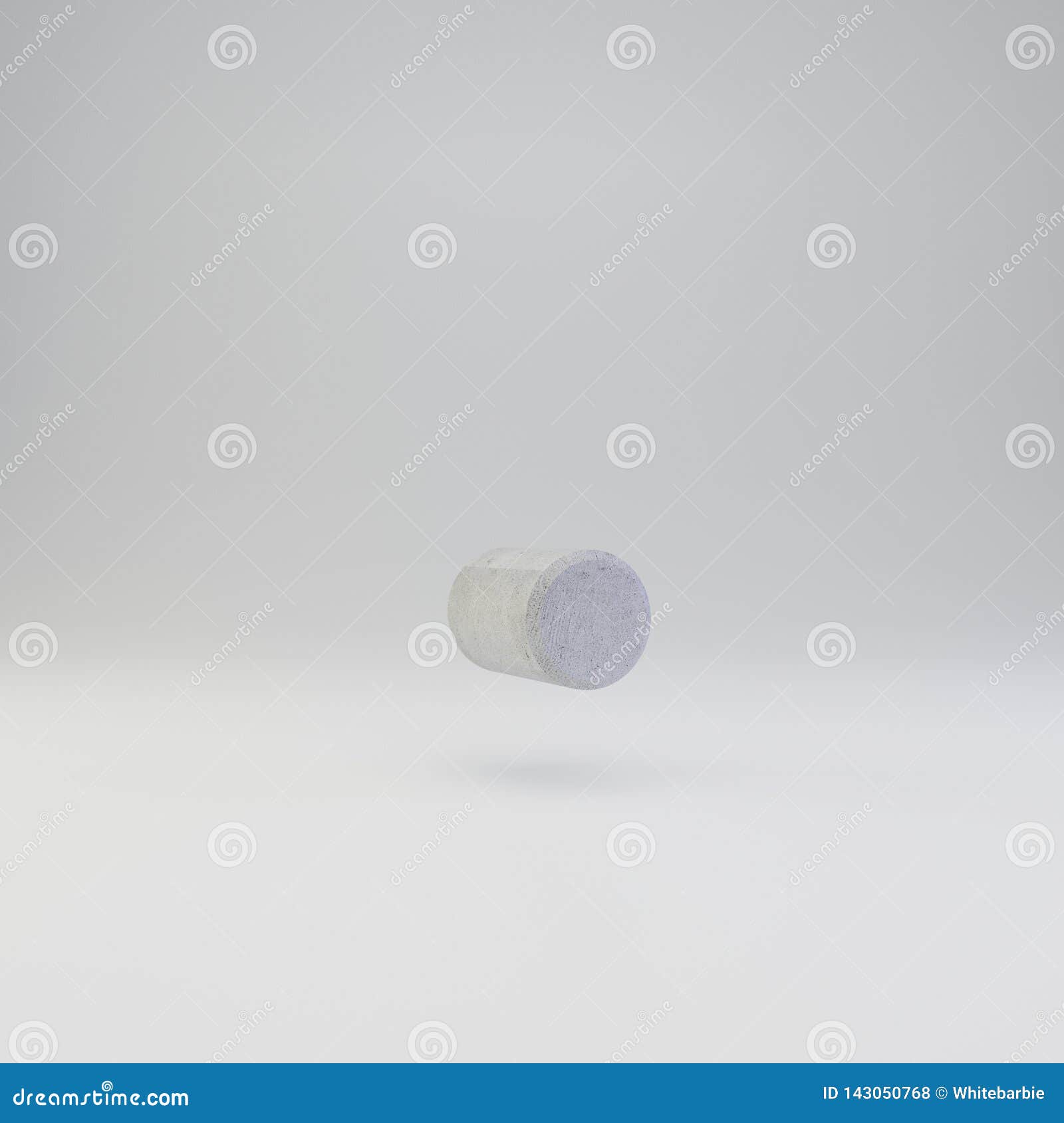 Concrete Point Symbol with Plaster Texture Isolated on White Background ...