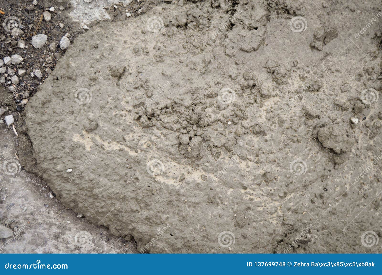 Concrete Poured into the Ground Stock Photo - Image of antique, ground ...