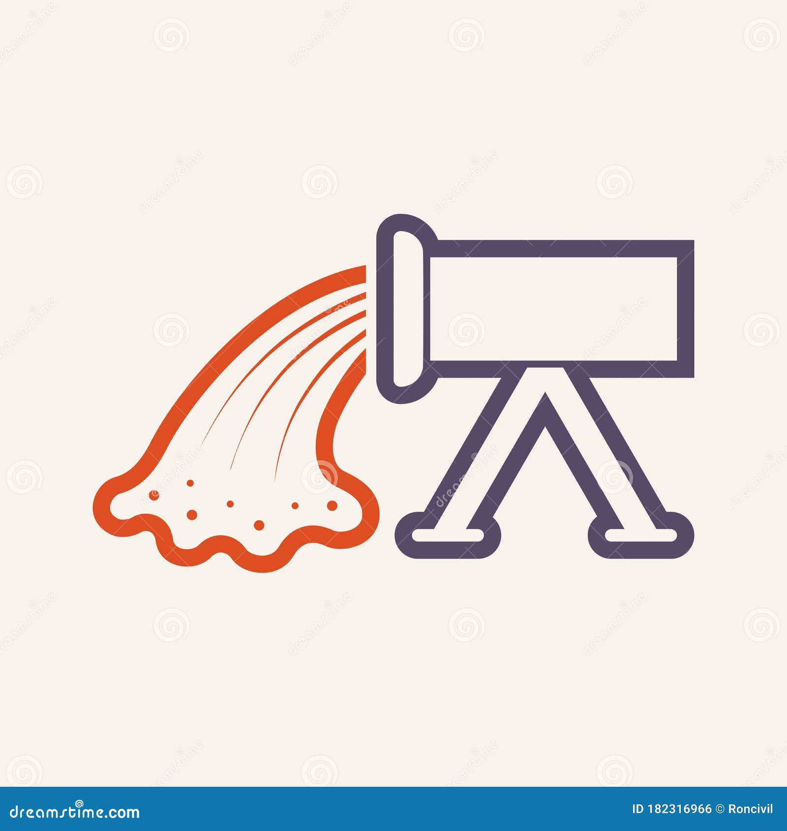 Concrete pouring icon stock vector. Illustration of construction ...