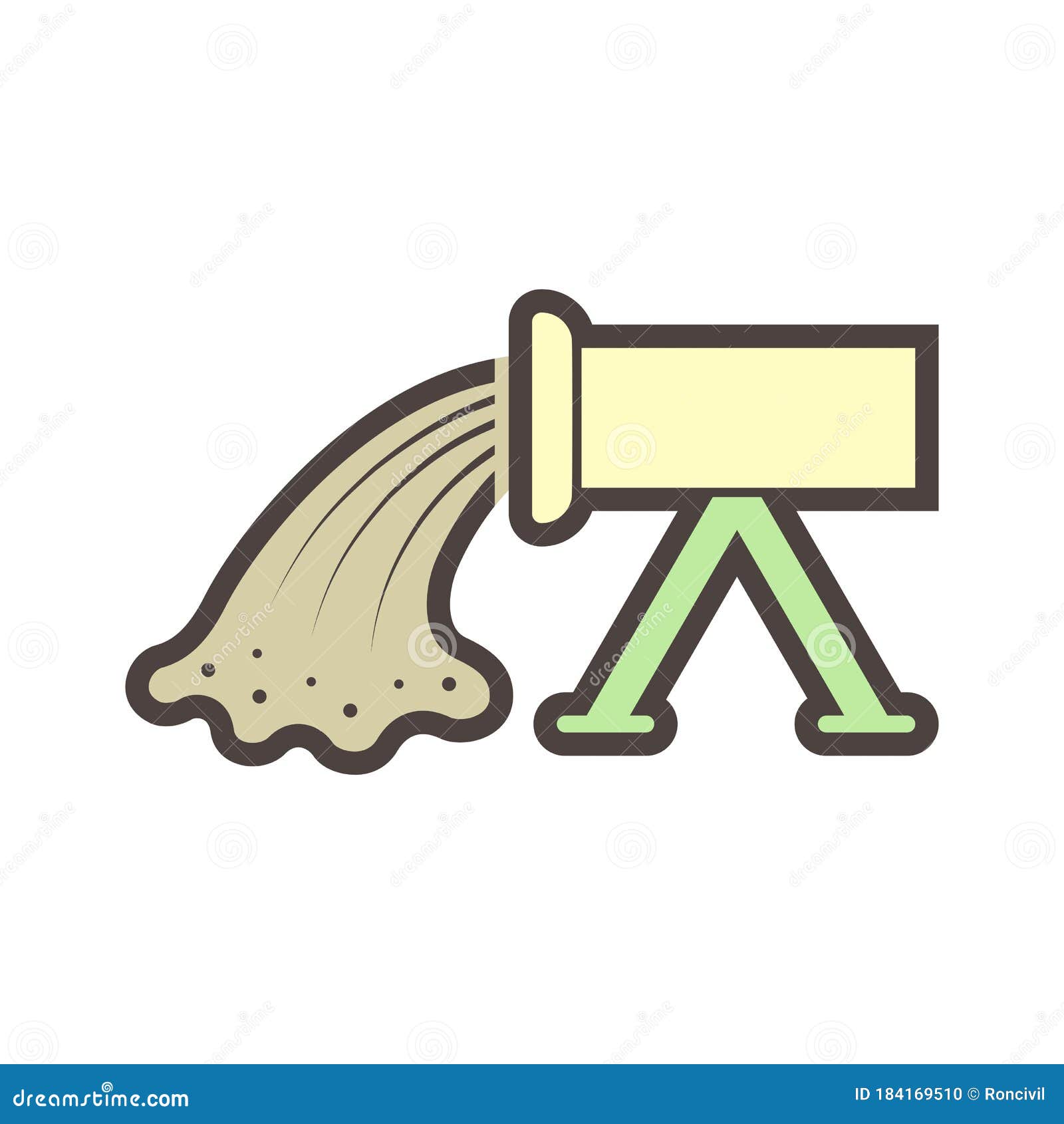 Concrete pouring icon stock vector. Illustration of pouring - 184169510