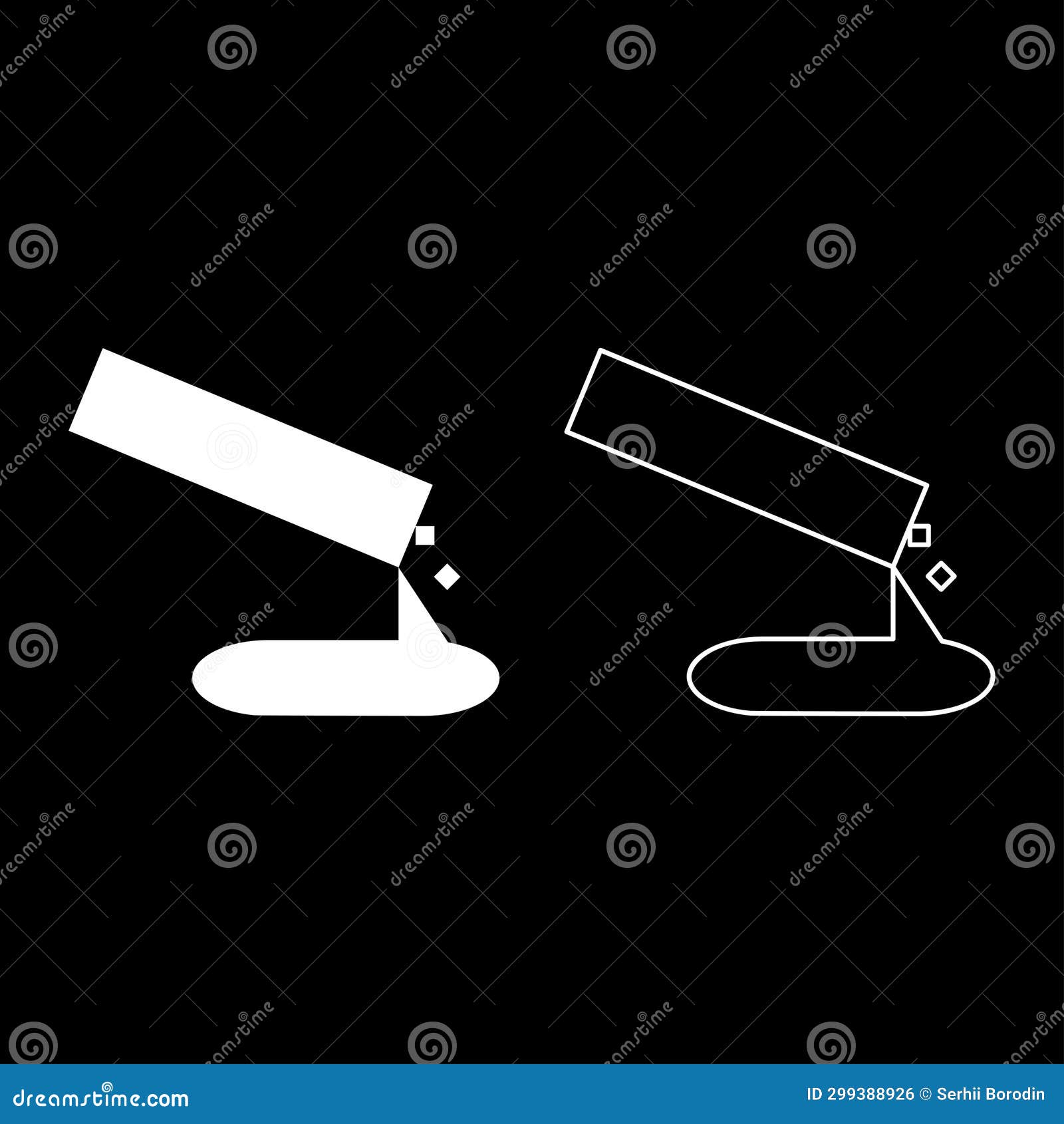 Concrete Pours Casting Set Icon White Color Vector Illustration Image ...