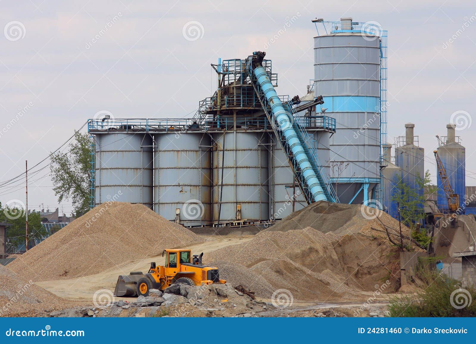 Concrete production stock photo. Image of process, manufacturing - 24281460