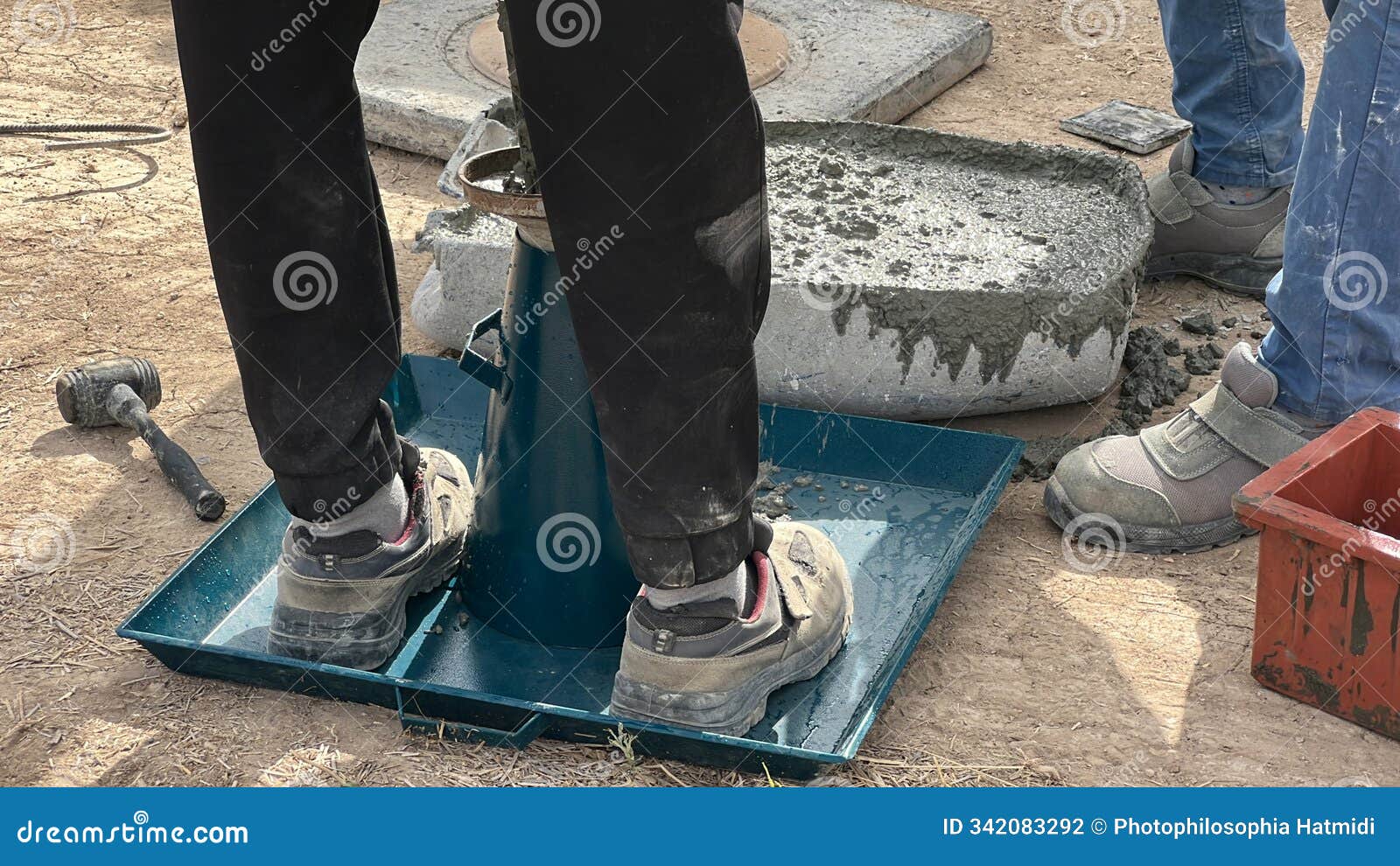 Concrete Production, Concrete Quality Sample Purchase, Slump Experiment ...