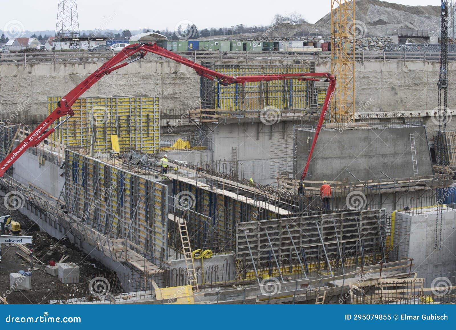 Concrete Pump for Transferring Liquid Concrete by Pumping Editorial ...