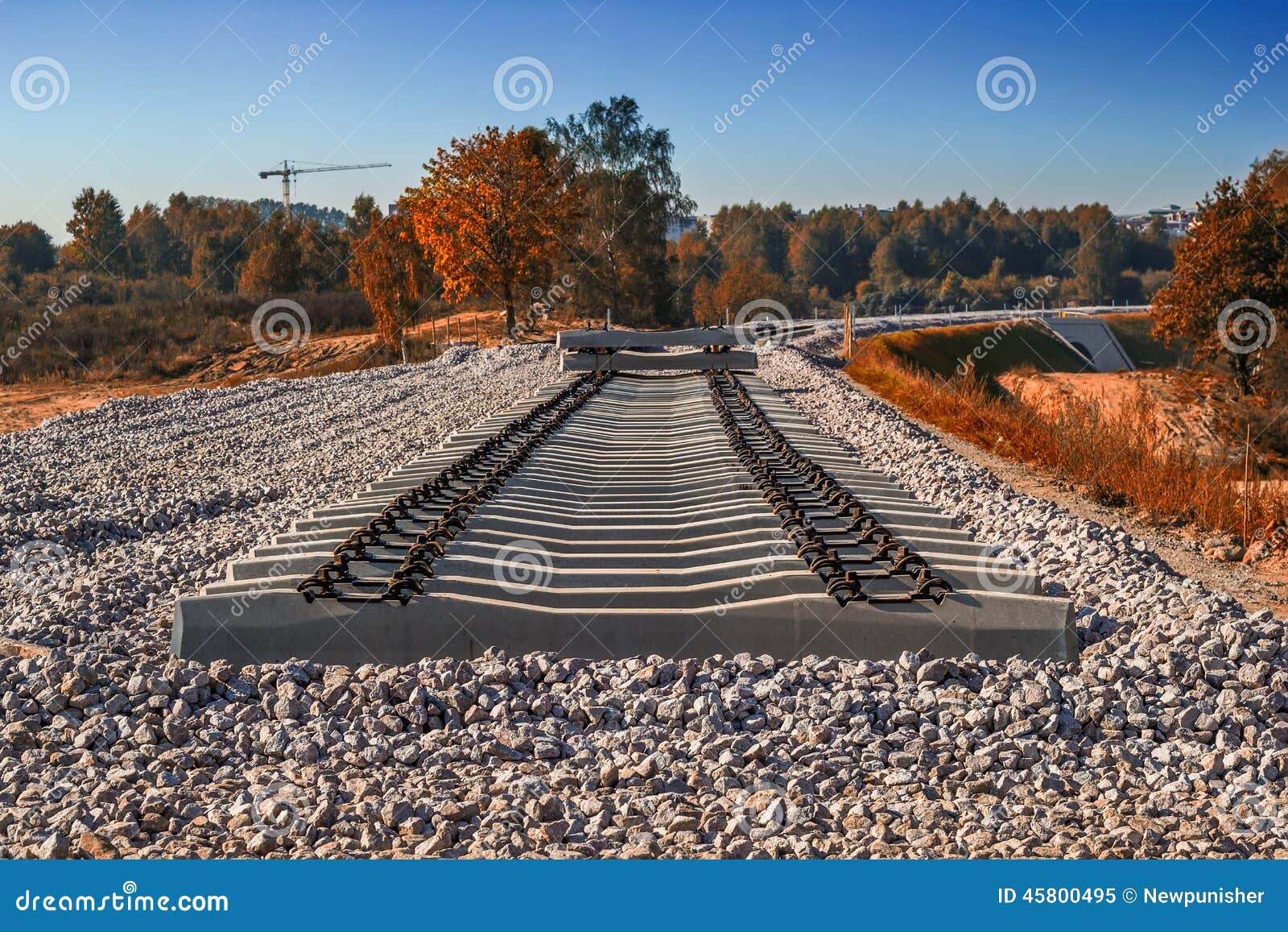 Concrete railway sleepers stock image. Image of closeup - 45800495