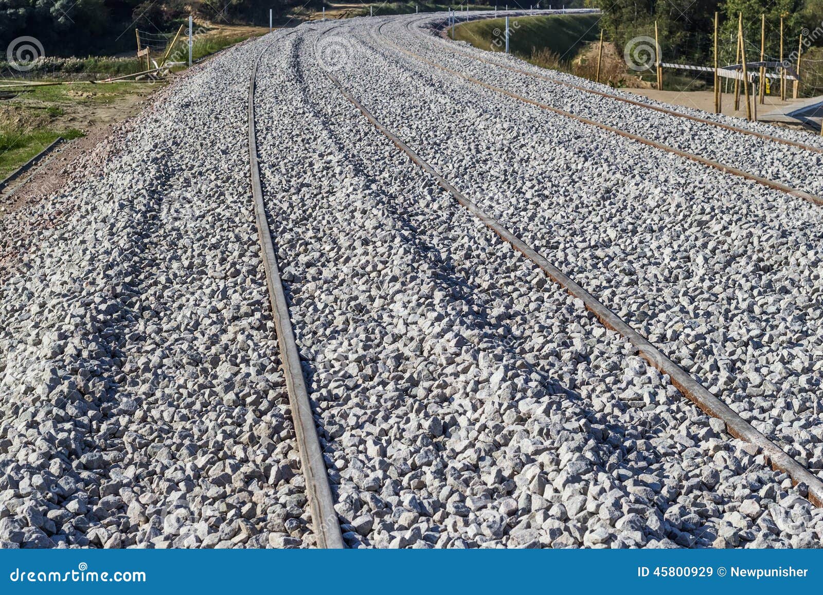 Concrete railway sleepers stock image. Image of iron - 45800929