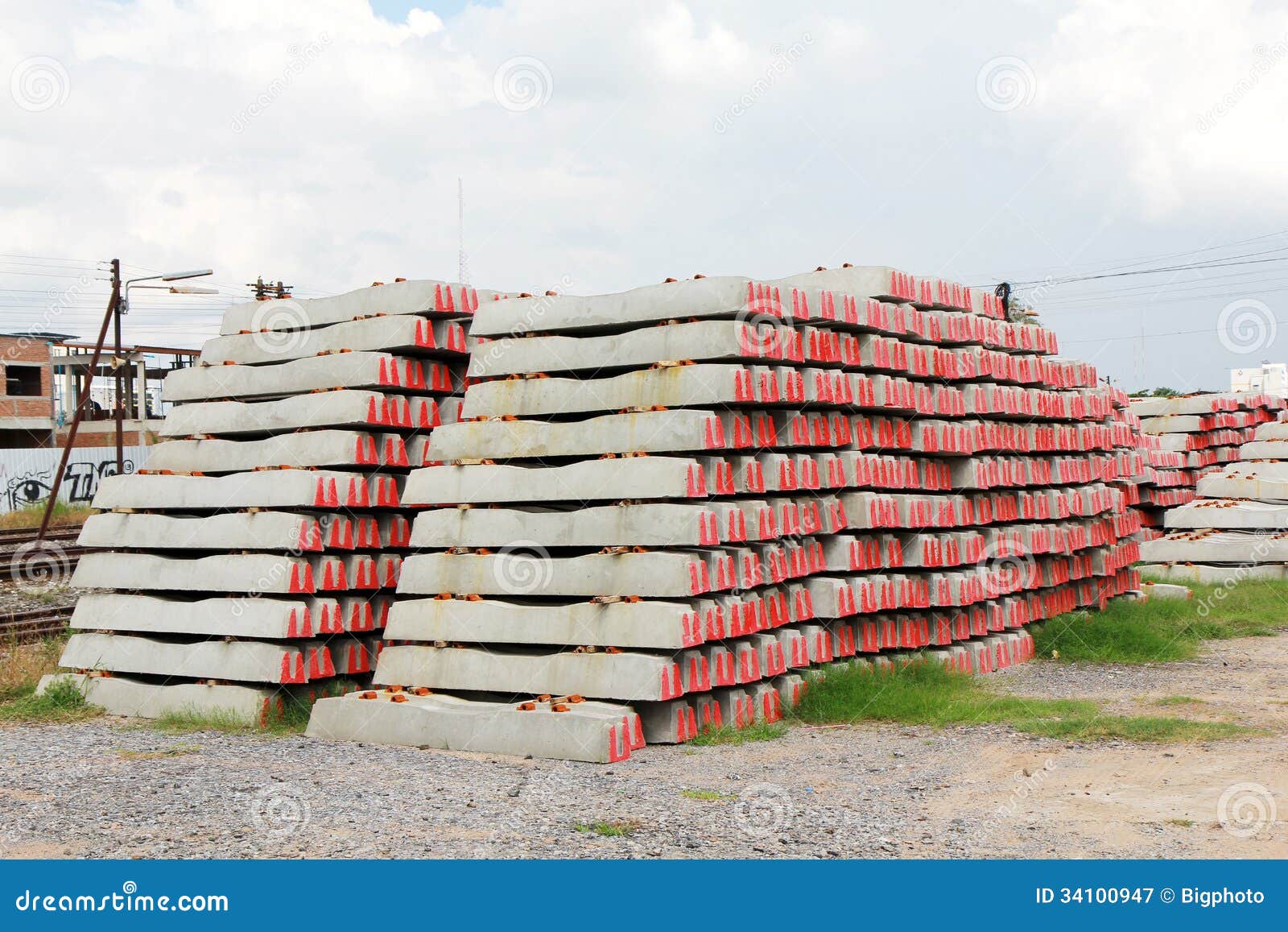 Sleepers Production. Concrete Casting And Assembly. New Concrete ...